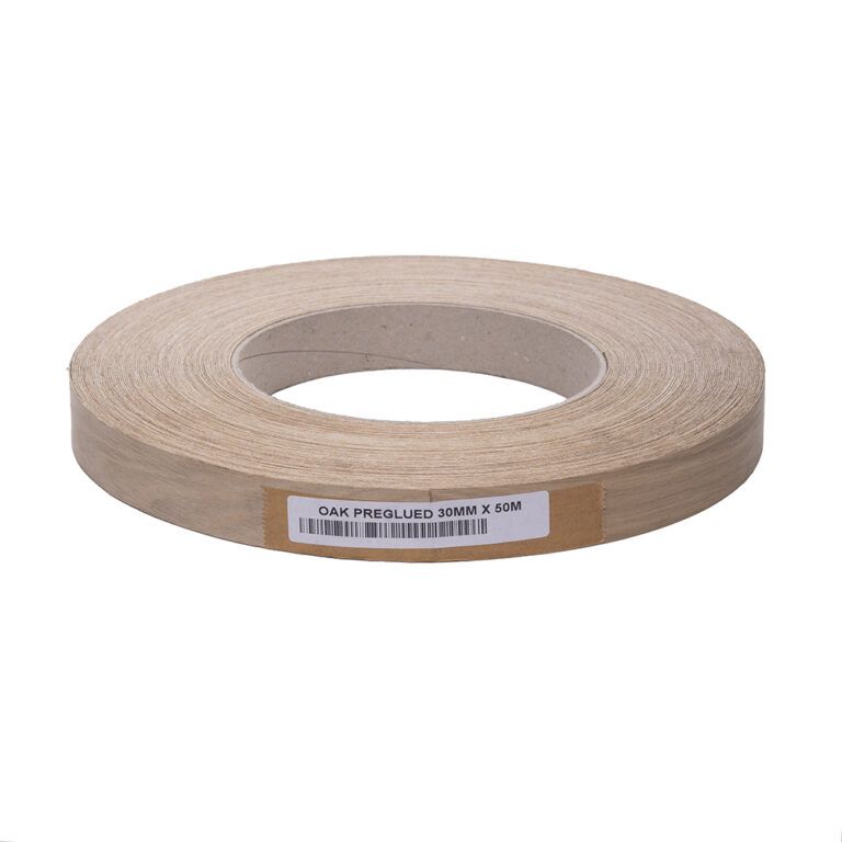 Iron On Oak Veneer Edging Tape Strip 30mm x 50m - Sheet Materials Wholesale