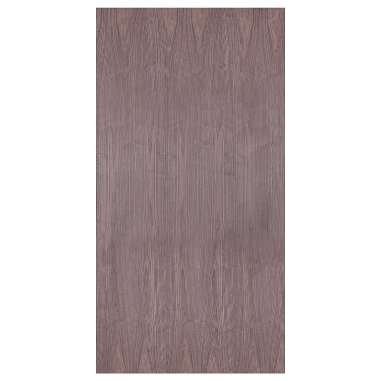 19mm Black Walnut Veneered MDF 2 Sides Crown Cut 2440mm x 1220mm (8' x ...