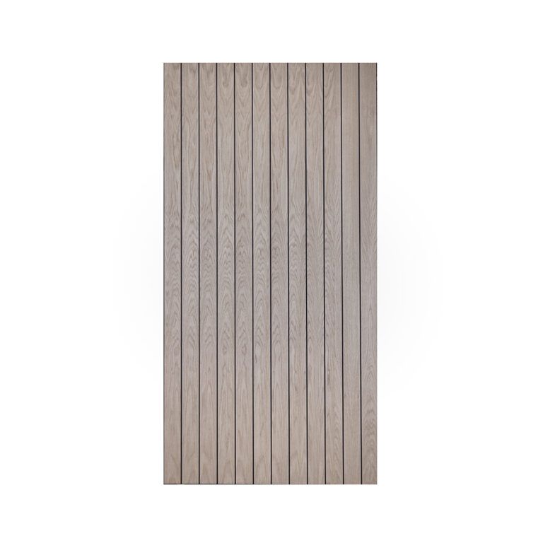 13mm V-Grooved Oak Veneered Black MDF 2 Sides Crown Cut 2440mm x 1220mm ...