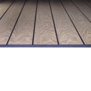 13mm V-Grooved Oak Veneered Black MDF 2 Sides Crown Cut 2440mm x 1220mm ...